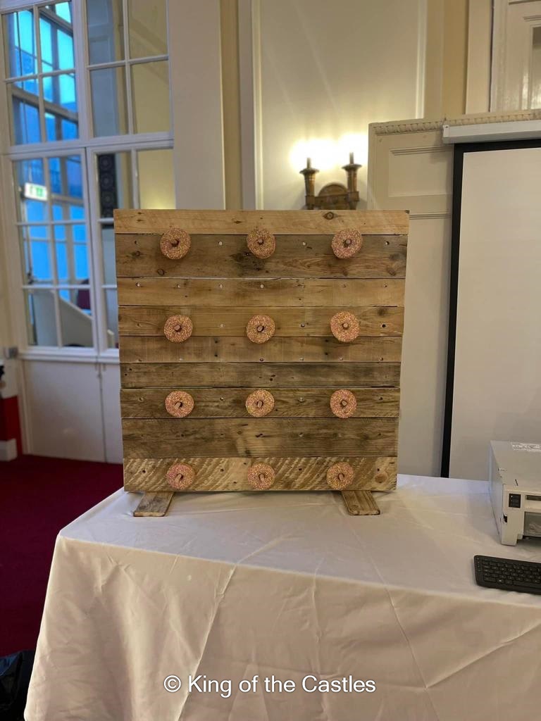 Rustic Donut Wall - Bouncy Castle Hire, Photo Booth Hire & Event ...