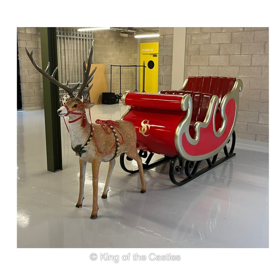 Santa Sleigh & Reindeer Prop Hire UK